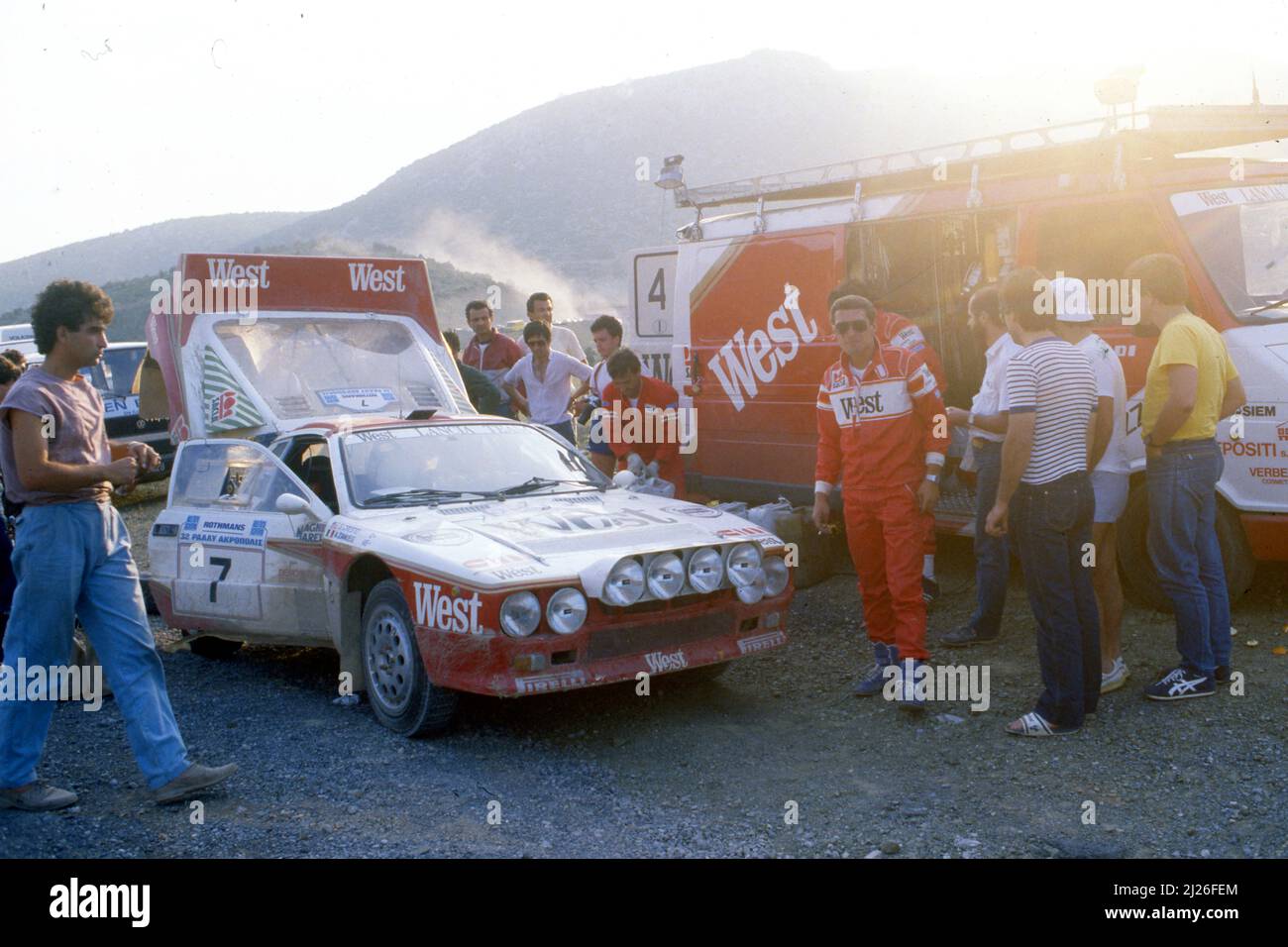 Andrea Zanussi (ITA) Sergio Cresto (USA) Lancia Rally 037 GrB Tre ...