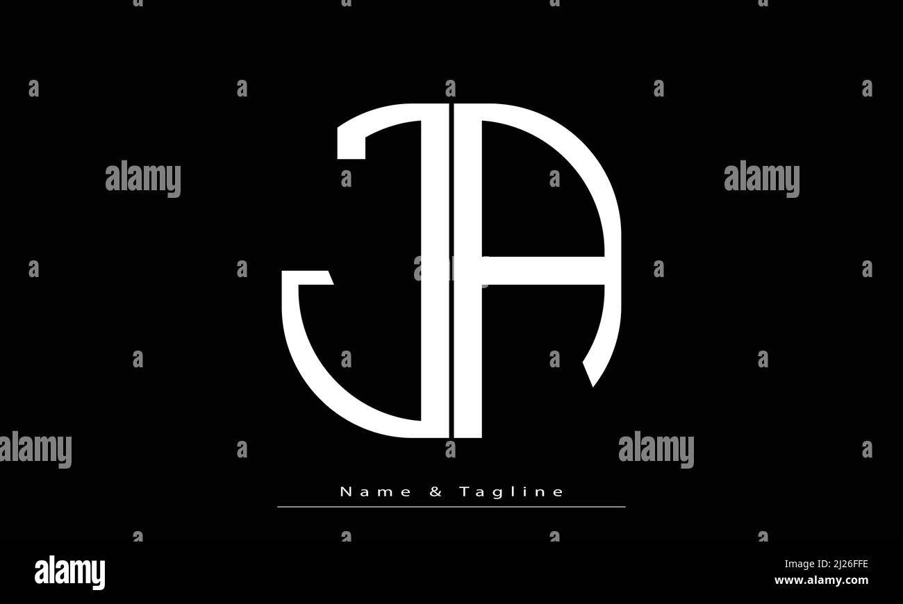 Alphabet letters Initials Monogram logo JA , AJ Stock Vector Image ...
