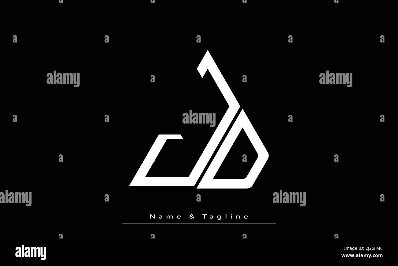 Alphabet letters Initials Monogram logo JD , DJ Stock Vector Image ...