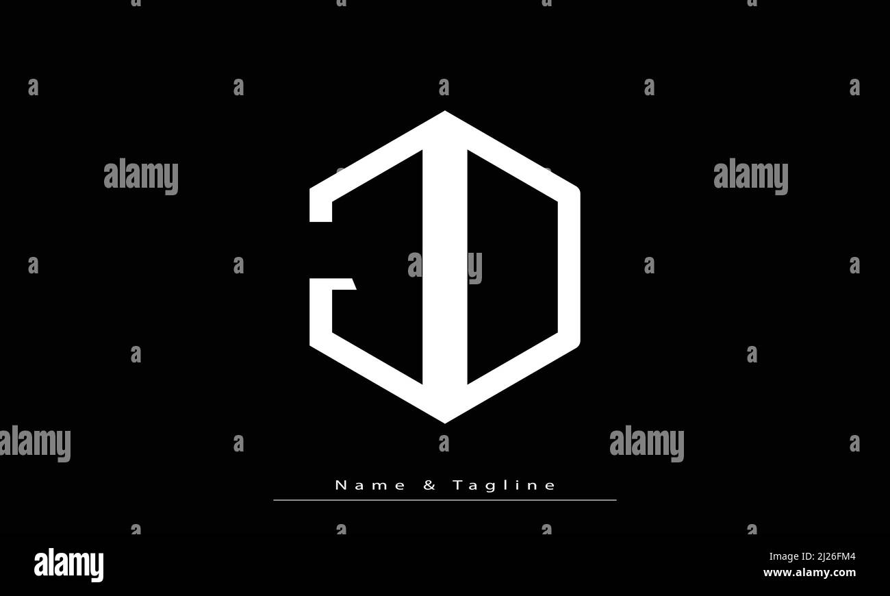 Alphabet letters Initials Monogram logo JD , DJ Stock Vector Image ...