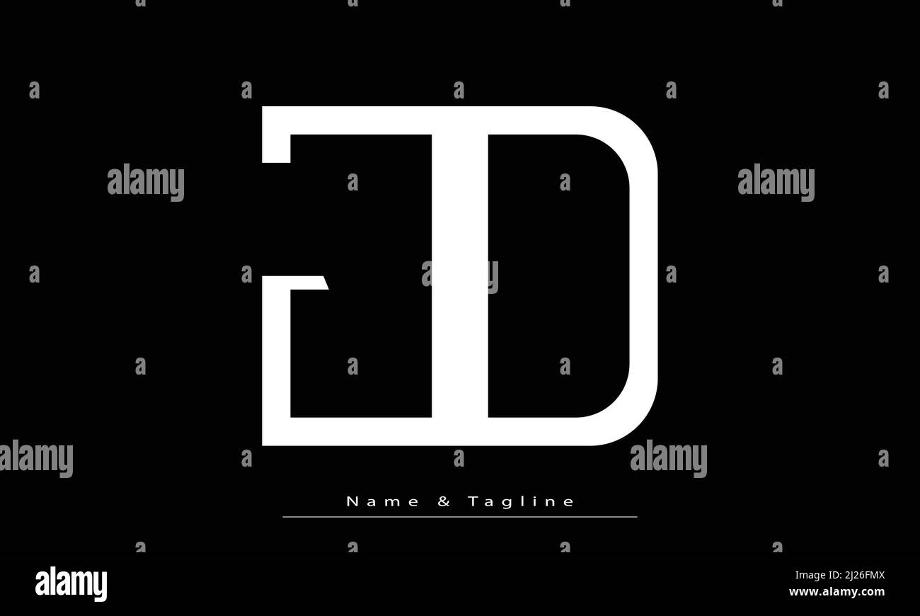 Alphabet letters Initials Monogram logo JD , DJ Stock Vector Image ...