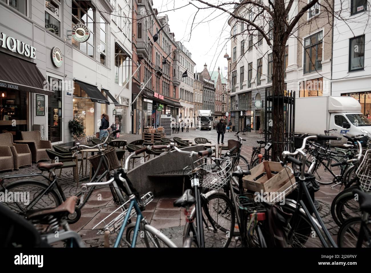Pictures of daily life in the capital city of Denmark, Copenhagen Stock ...