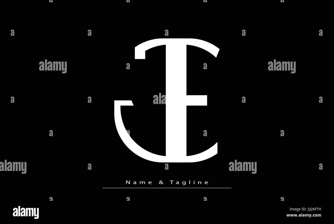 Je Initials Logo High Resolution Stock Photography and Images - Alamy