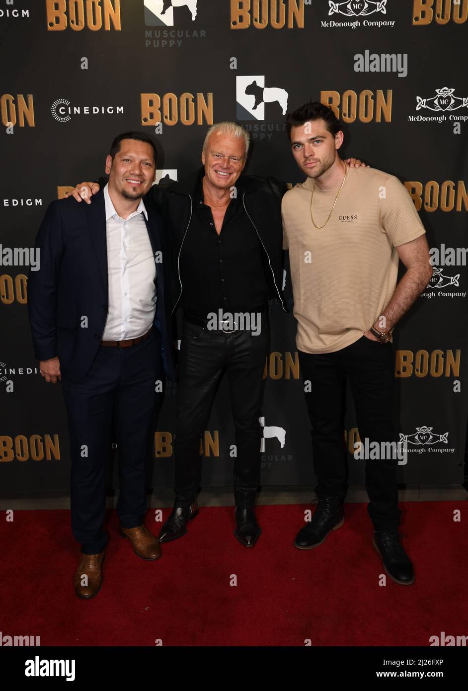 Los Angeles, USA. 29th Mar, 2022. Jason Starn (L), Steve Strong (C ...