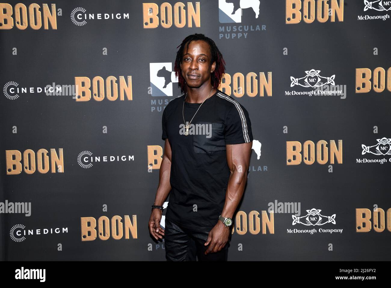 Los Angeles, USA. 29th Mar, 2022. Shaka Smith arrive at the Boon ...