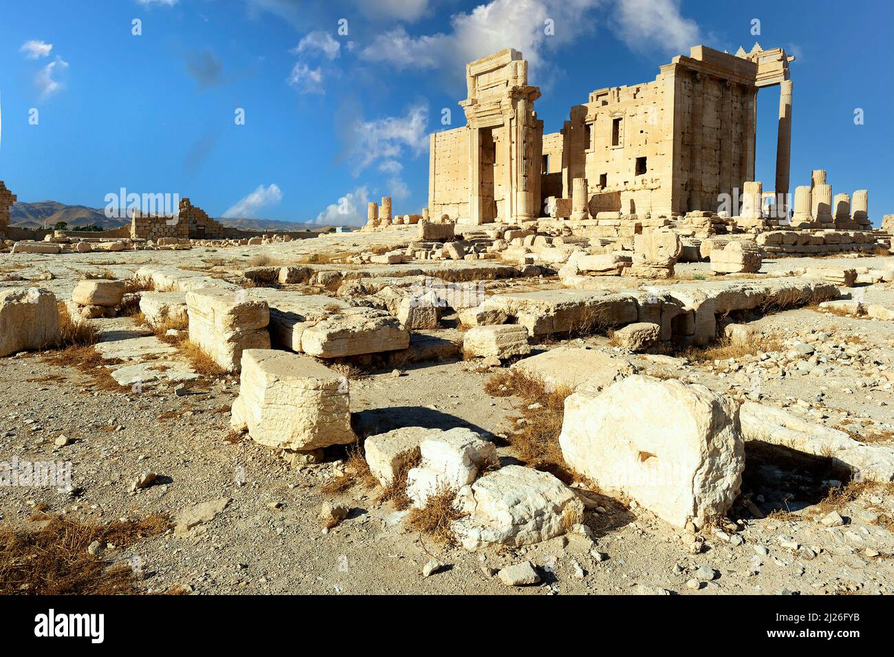 Syria. The ancient city of Palmyra. Temple of Bel Stock Photo - Alamy