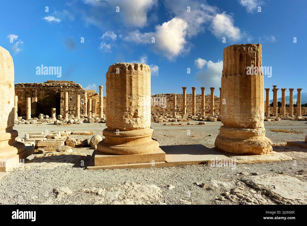 Syria. The ancient city of Palmyra. Temple of Bel Stock Photo - Alamy