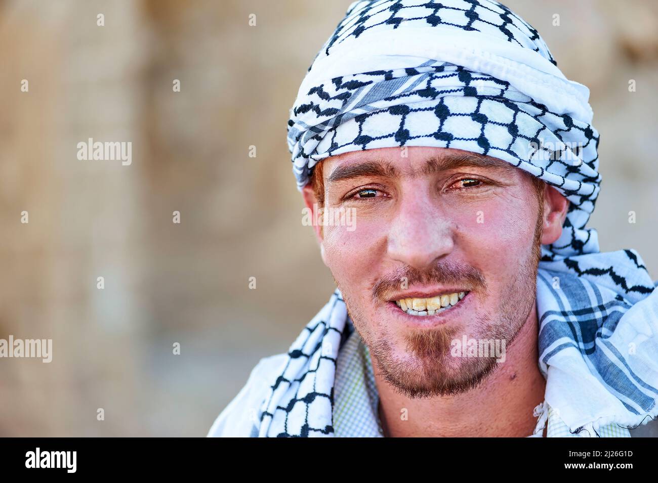 Syria. Portrait of a young man Stock Photo - Alamy