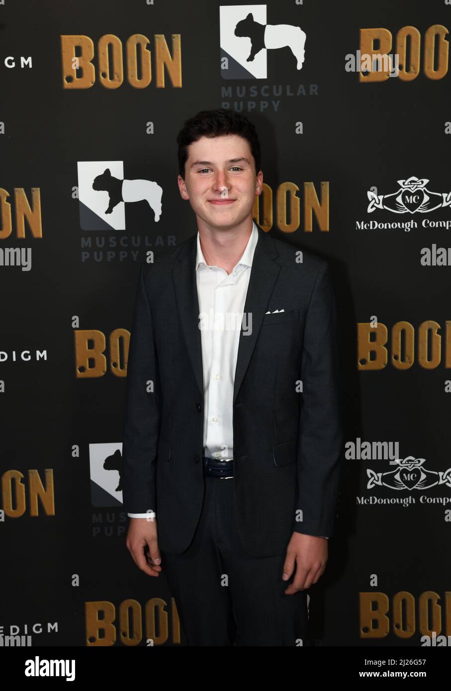 Los Angeles, CA on March 29, 2022. Jake Melrose arrives at the Boon ...