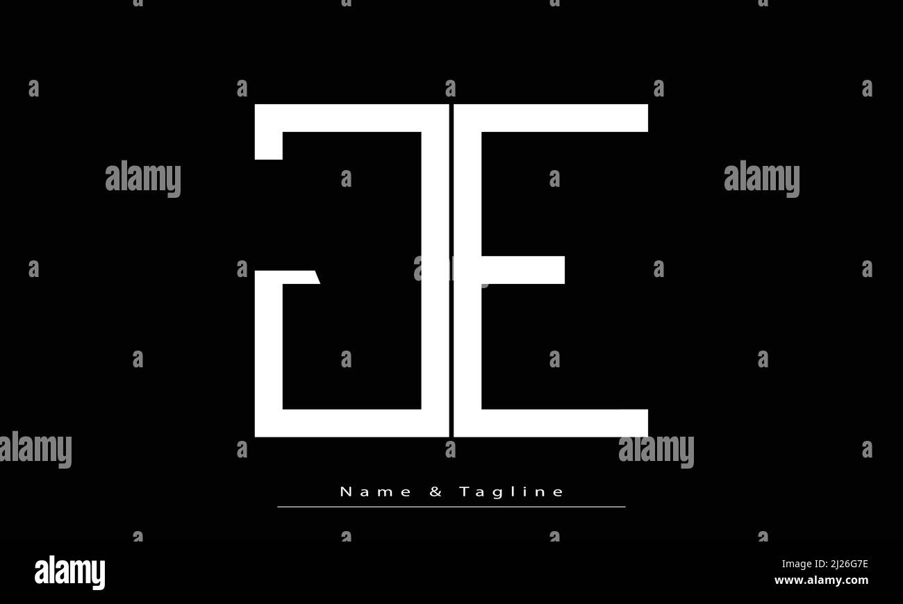 Alphabet letters Initials Monogram logo JE , EJ Stock Vector Image ...