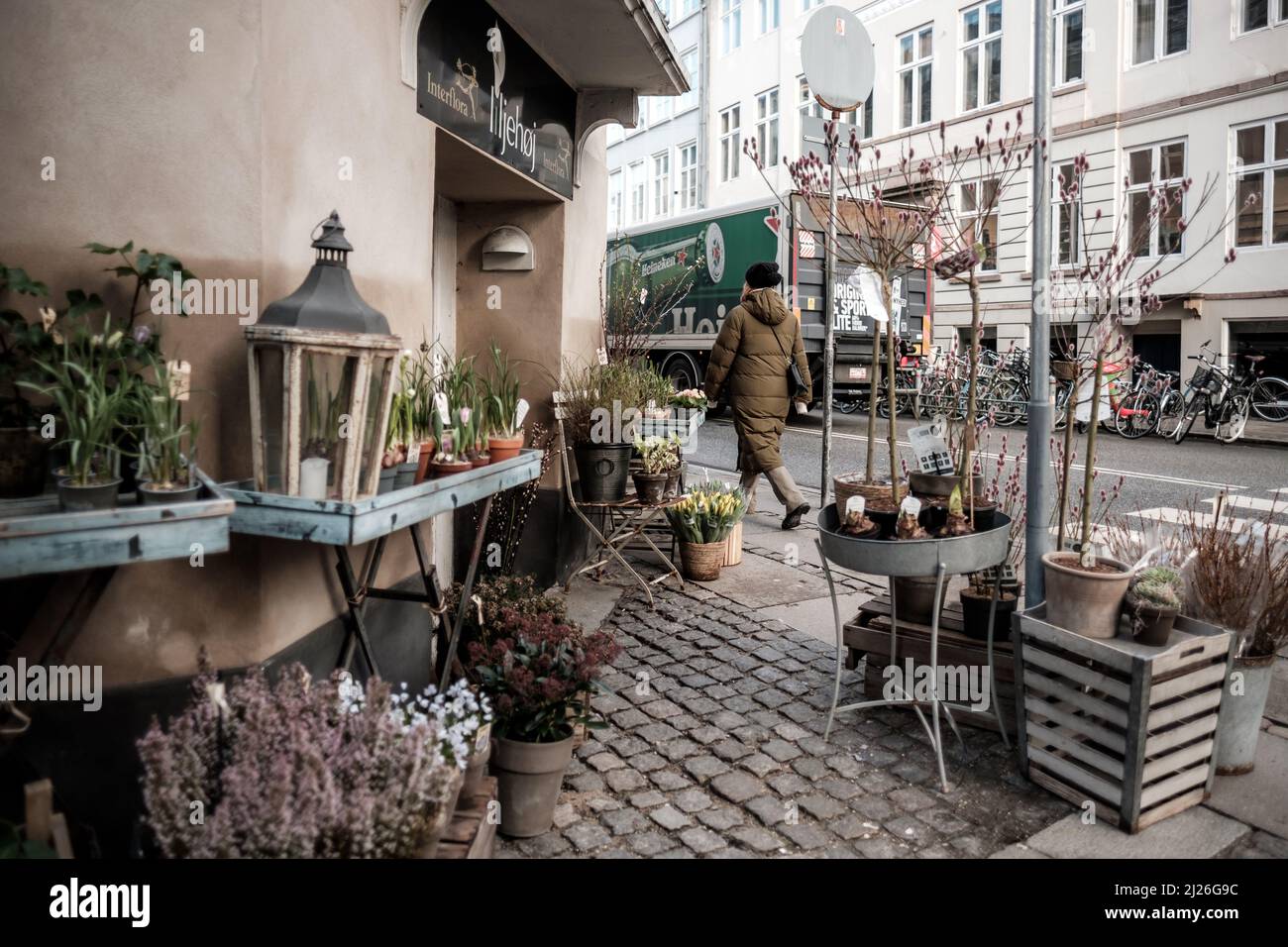 Pictures of daily life in the capital city of Denmark, Copenhagen Stock ...
