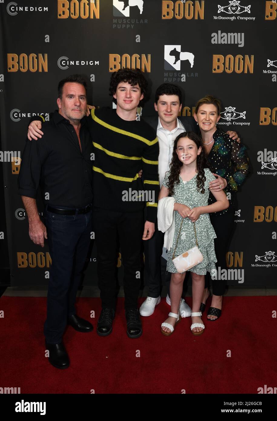 Los Angeles, USA. 29th Mar, 2022. David, Dash, Jake, Presley & Erika ...