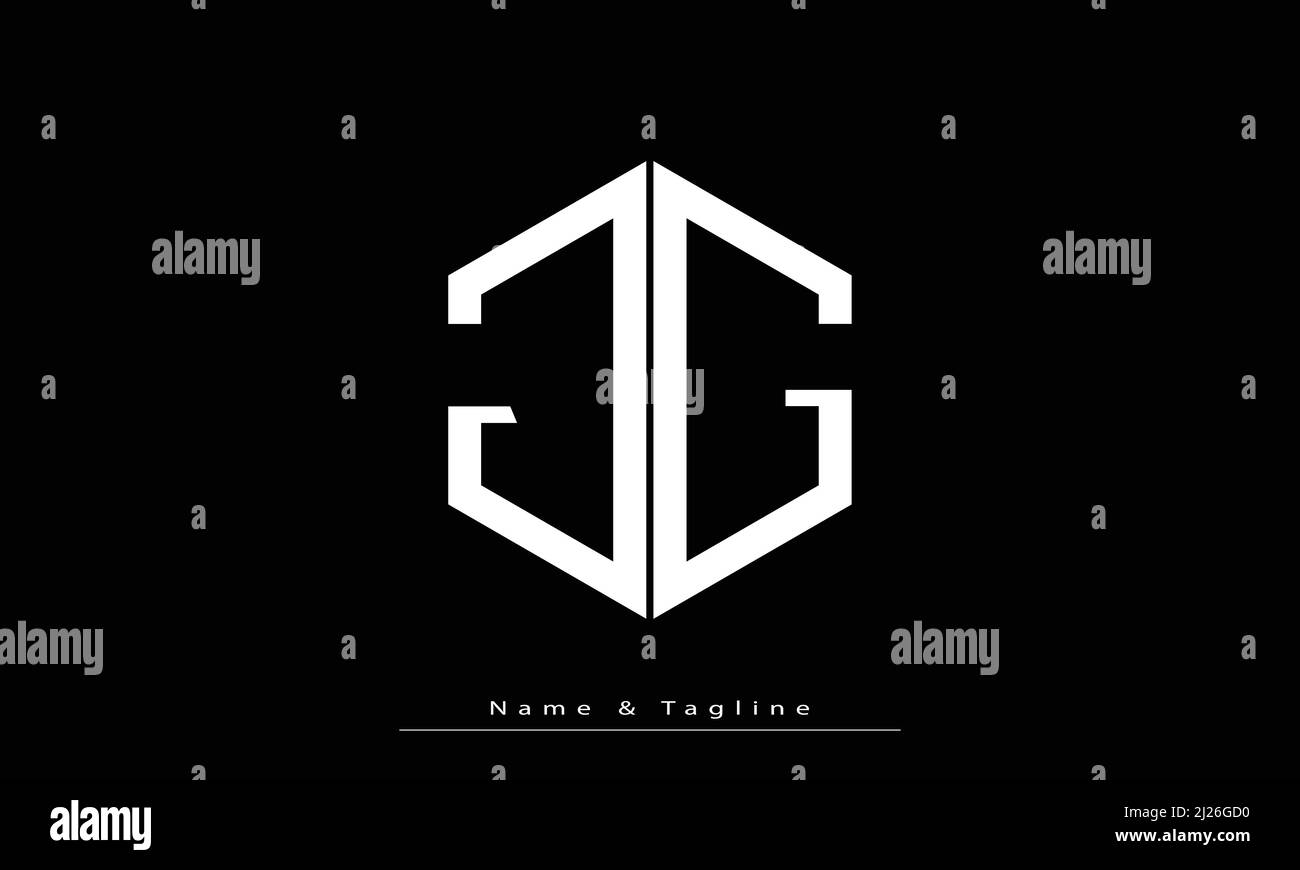 Alphabet letters Initials Monogram logo JG , GJ Stock Vector Image ...