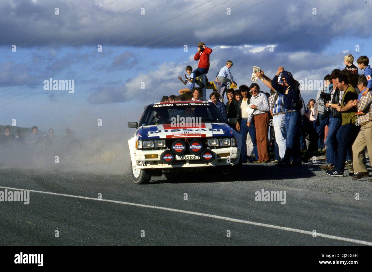 Reg Cook (NZ) Wayne Jones (NZ) Nissan 240RS GrB Nissan NZ Stock Photo ...
