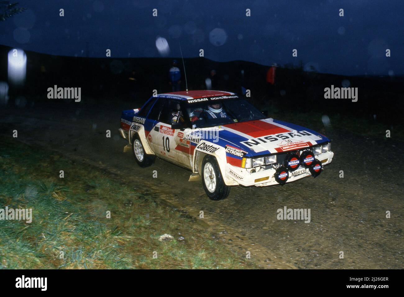 Reg Cook (NZ) Wayne Jones (NZ) Nissan 240RS GrB Nissan NZ Stock Photo ...