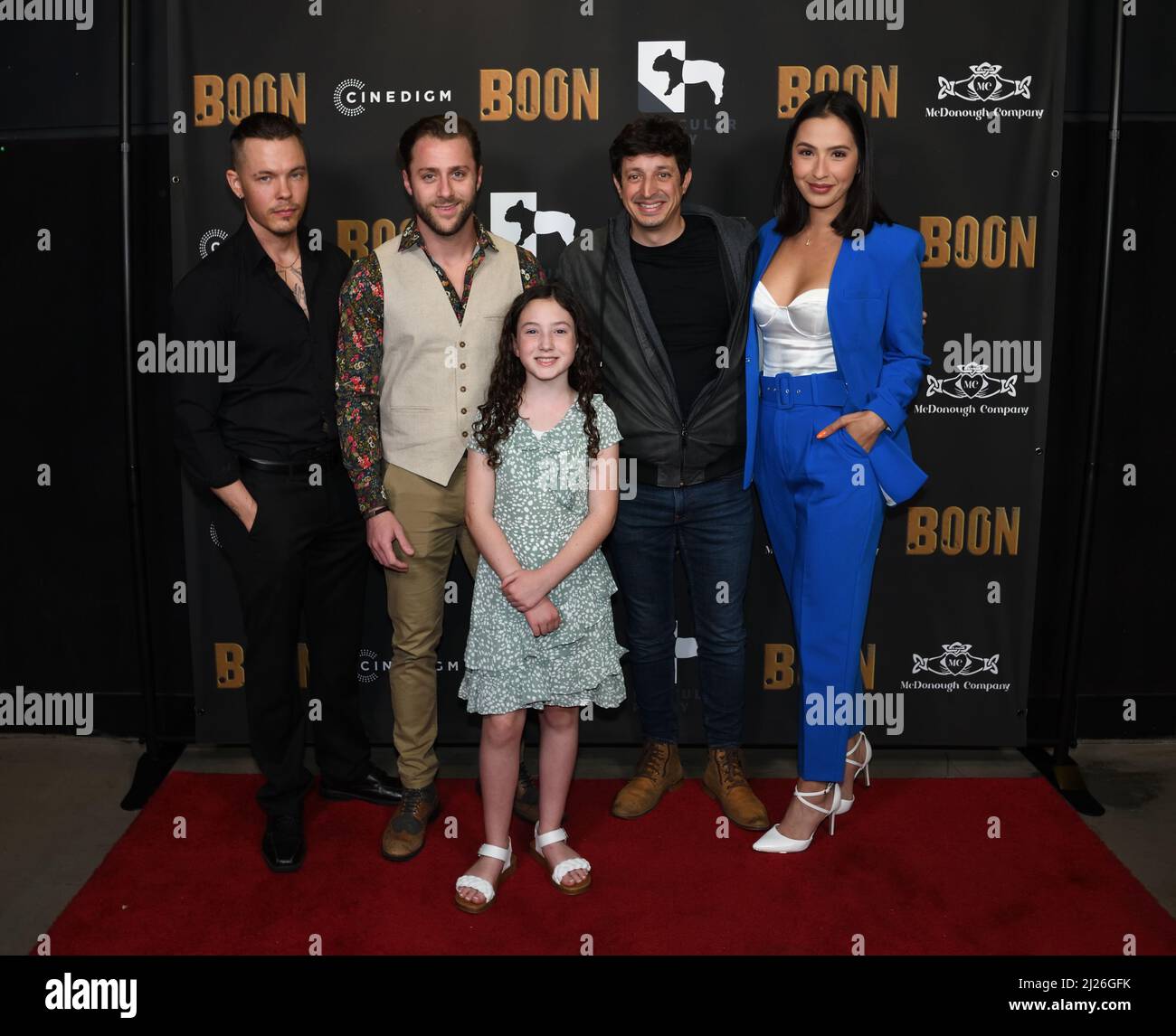 Los Angeles, CA on March 29, 2022. Presley Melrose, Memphis Taylor ...