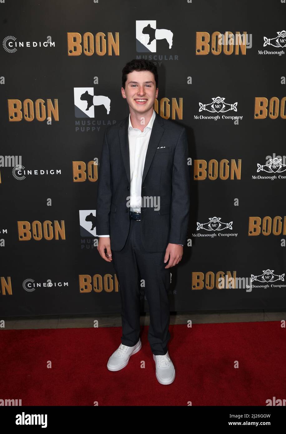 Jake Melrose arrives at the Boon Premiere at the Chinese Theater in Los ...