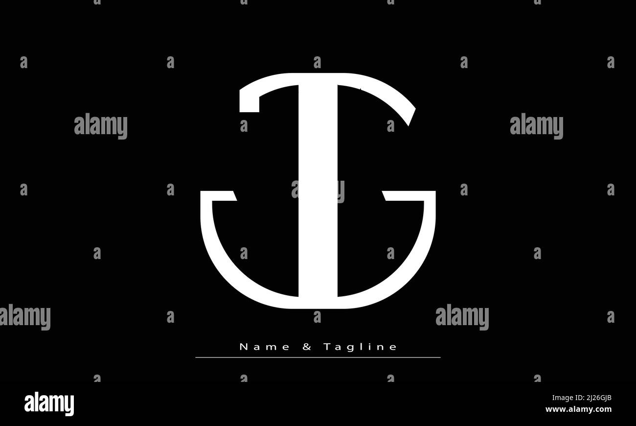 Alphabet letters Initials Monogram logo JG , GJ Stock Vector Image ...