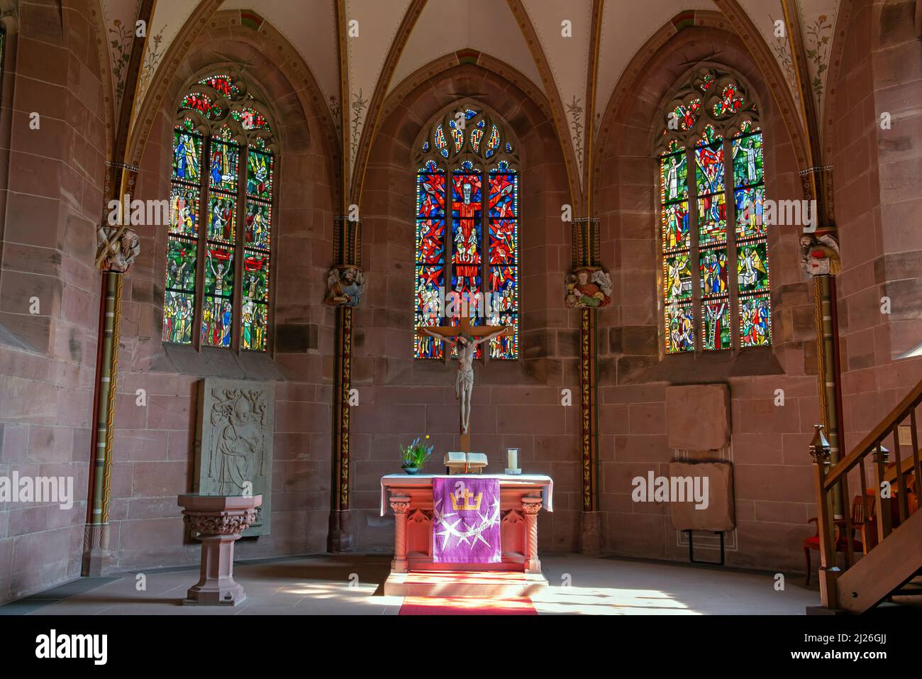 Inside Lady chapel. Monastery Ruins Hirsau, Calw, Germany. The ...