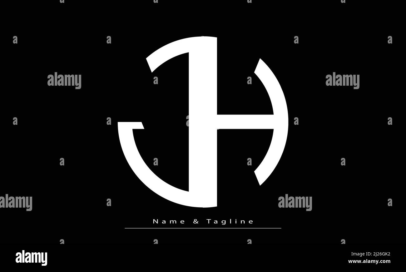 Alphabet letters Initials Monogram logo JH , HJ Stock Vector Image ...