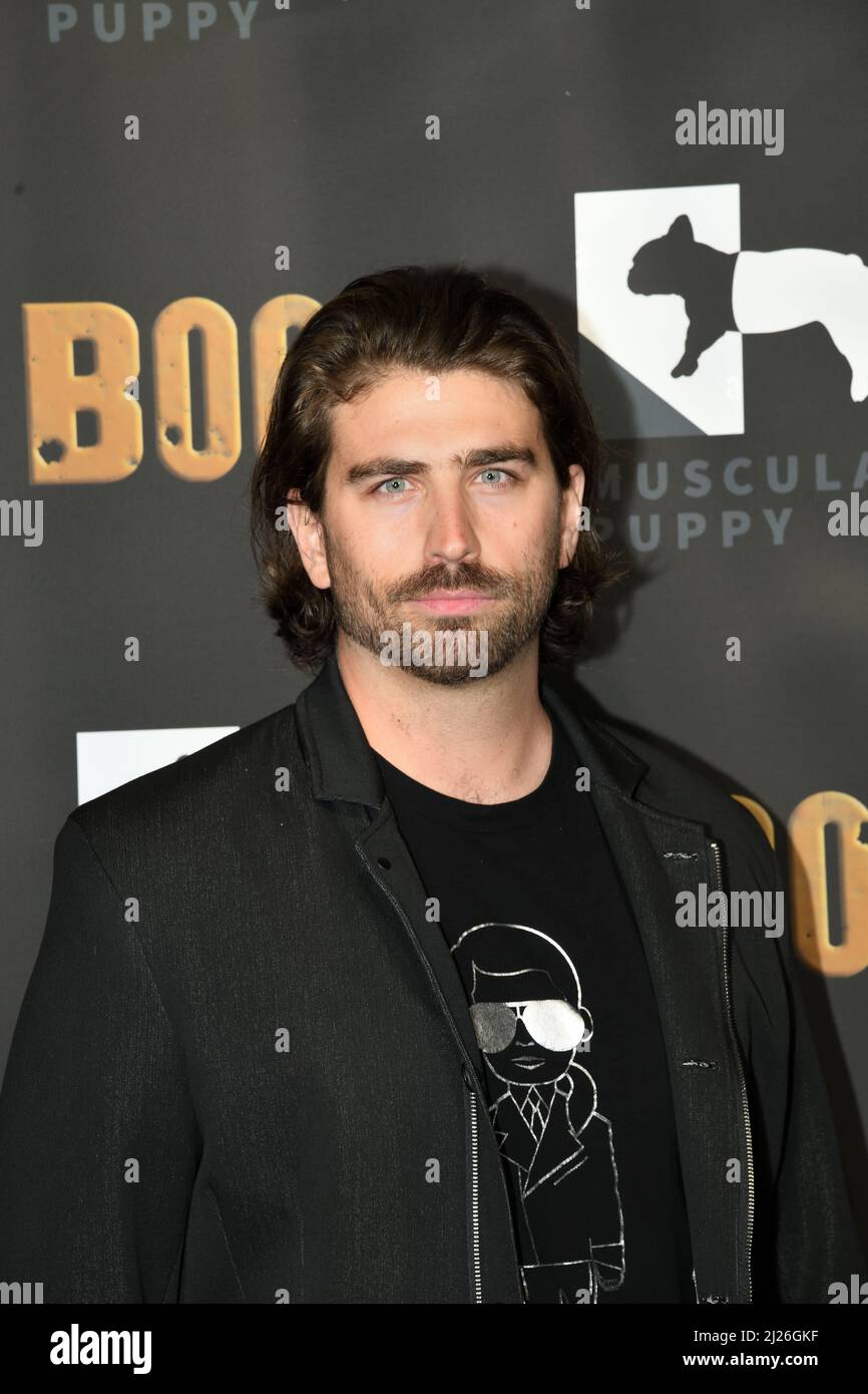 Los Angeles, CA on March 29, 2022. Swen Temmel arrives at the Boon ...