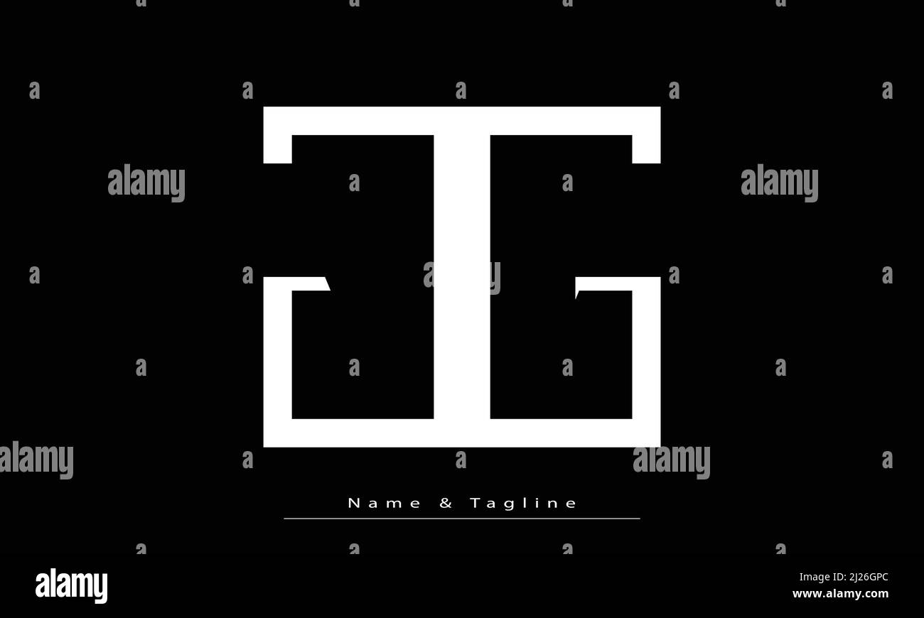 Alphabet letters Initials Monogram logo JG , GJ Stock Vector Image ...