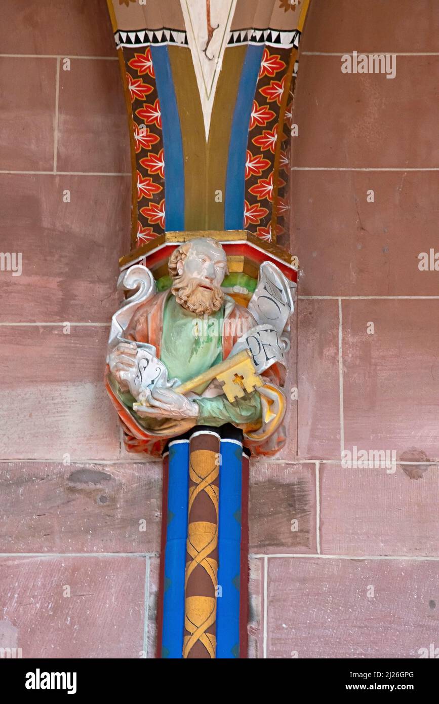 Inside Lady chapel. Monastery Ruins Hirsau, Calw, Germany. The ...