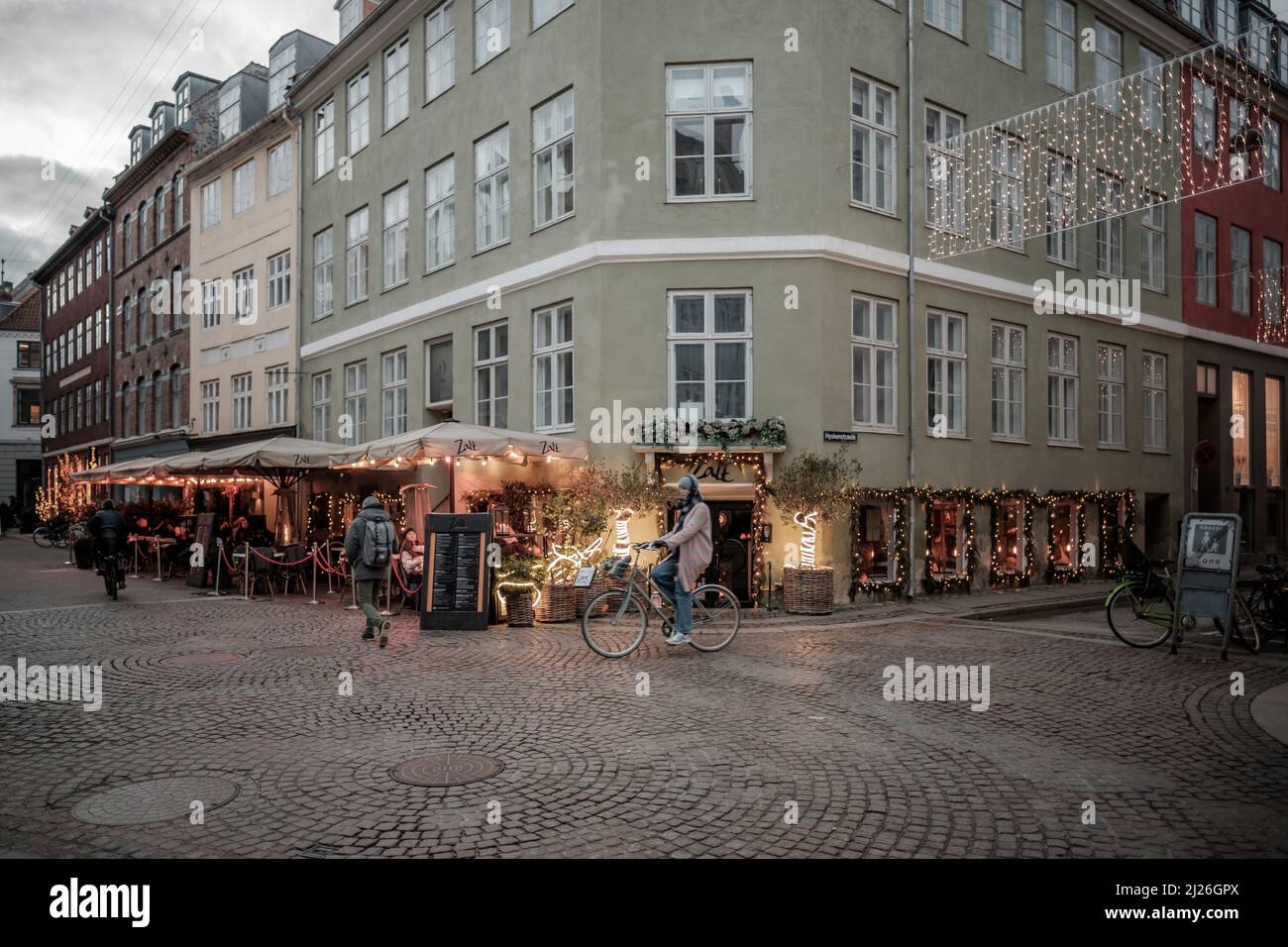 Pictures of daily life in the capital city of Denmark, Copenhagen Stock ...