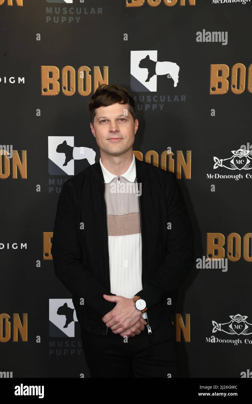 Los Angeles, CA on March 29, 2022. John Patrick Jordan arrives at the ...