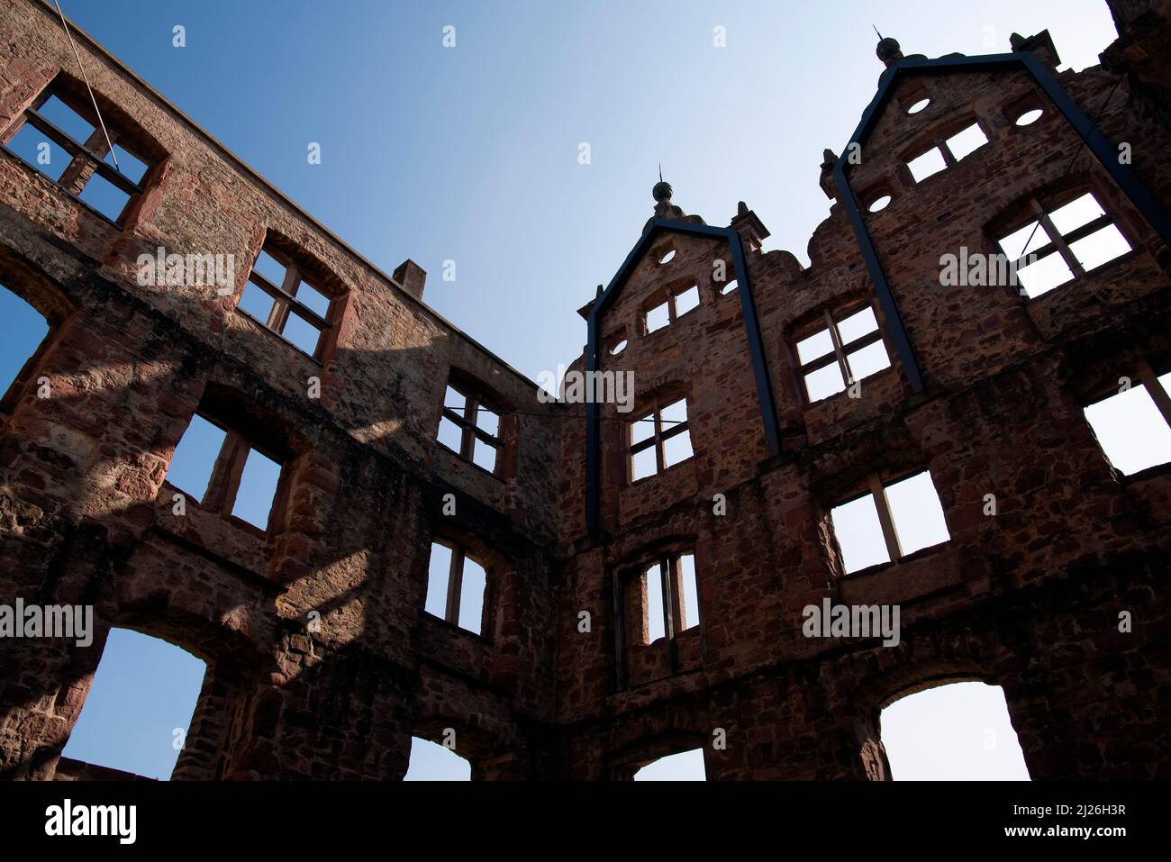 Hunting lodge (Jagdschloss), Monastery Ruins Hirsau, Calw, Germany. The ...