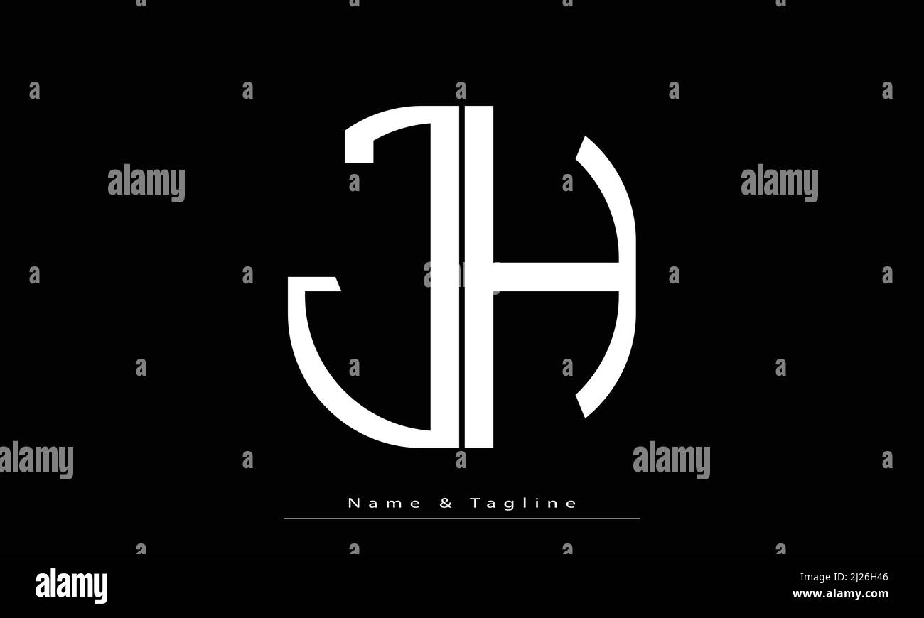 Alphabet letters Initials Monogram logo JH , HJ Stock Vector Image ...