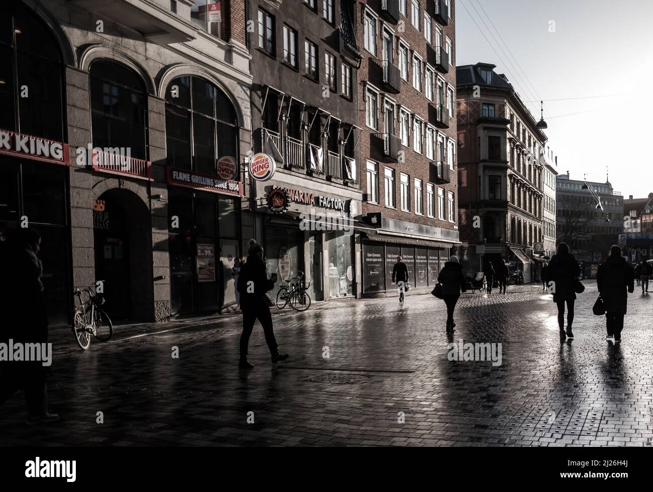 Pictures of daily life in the capital city of Denmark, Copenhagen Stock ...