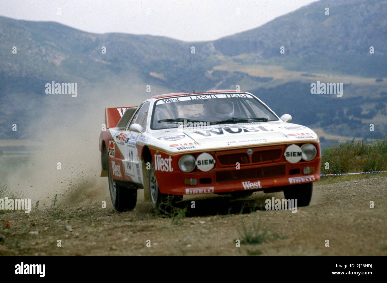 Mauro Pregliasco (ITA) Daniele Cianci (ITA) Lancia Rally 037 GrB Tre ...