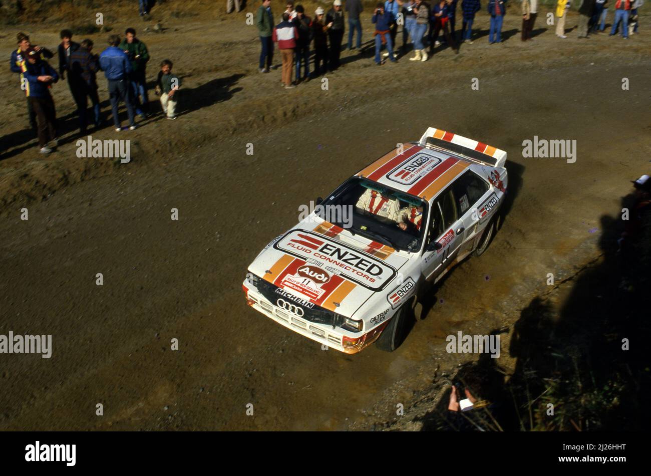 Malcolm Stewart (NZ) Doug Parkhill (NZ) Audi Quattro GrB Stock Photo ...
