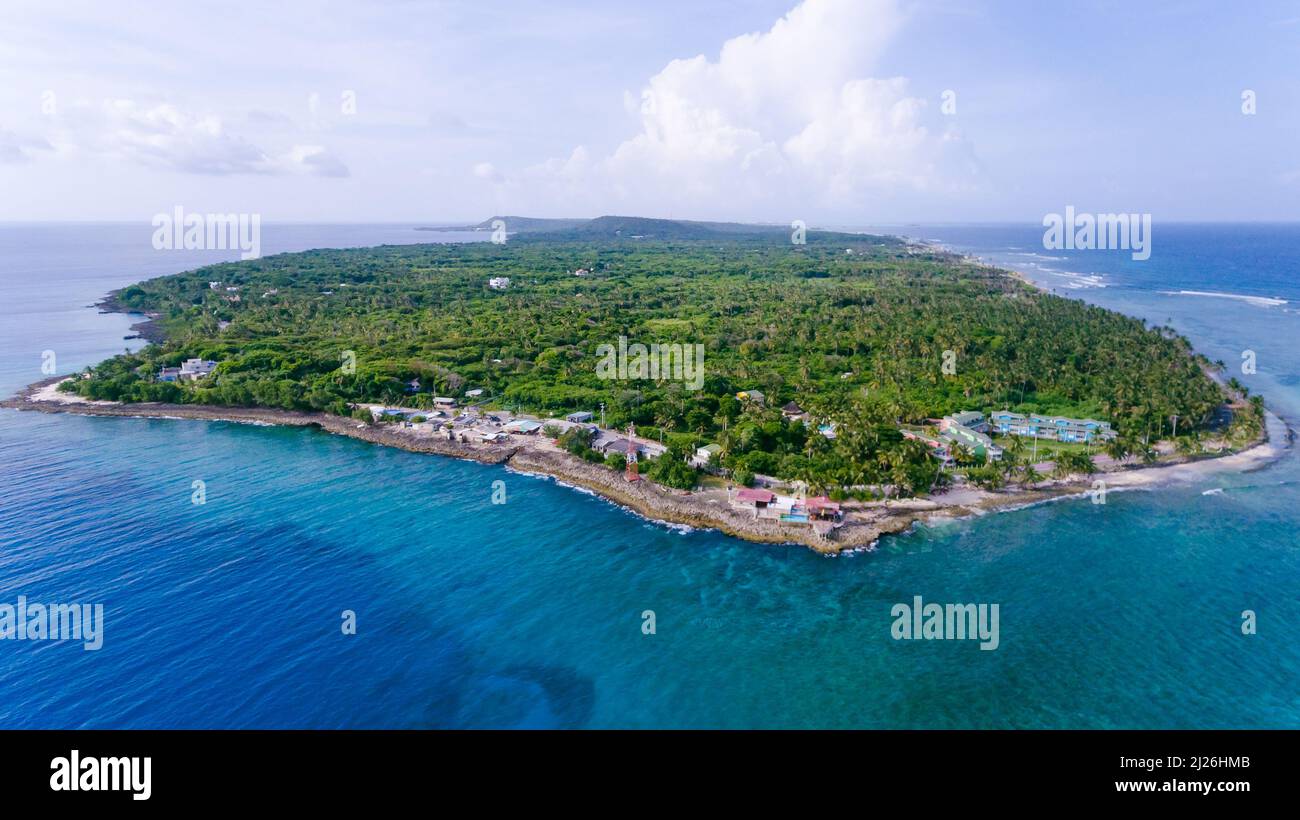 A scenic aerial view of geological formations at the seashore of San ...
