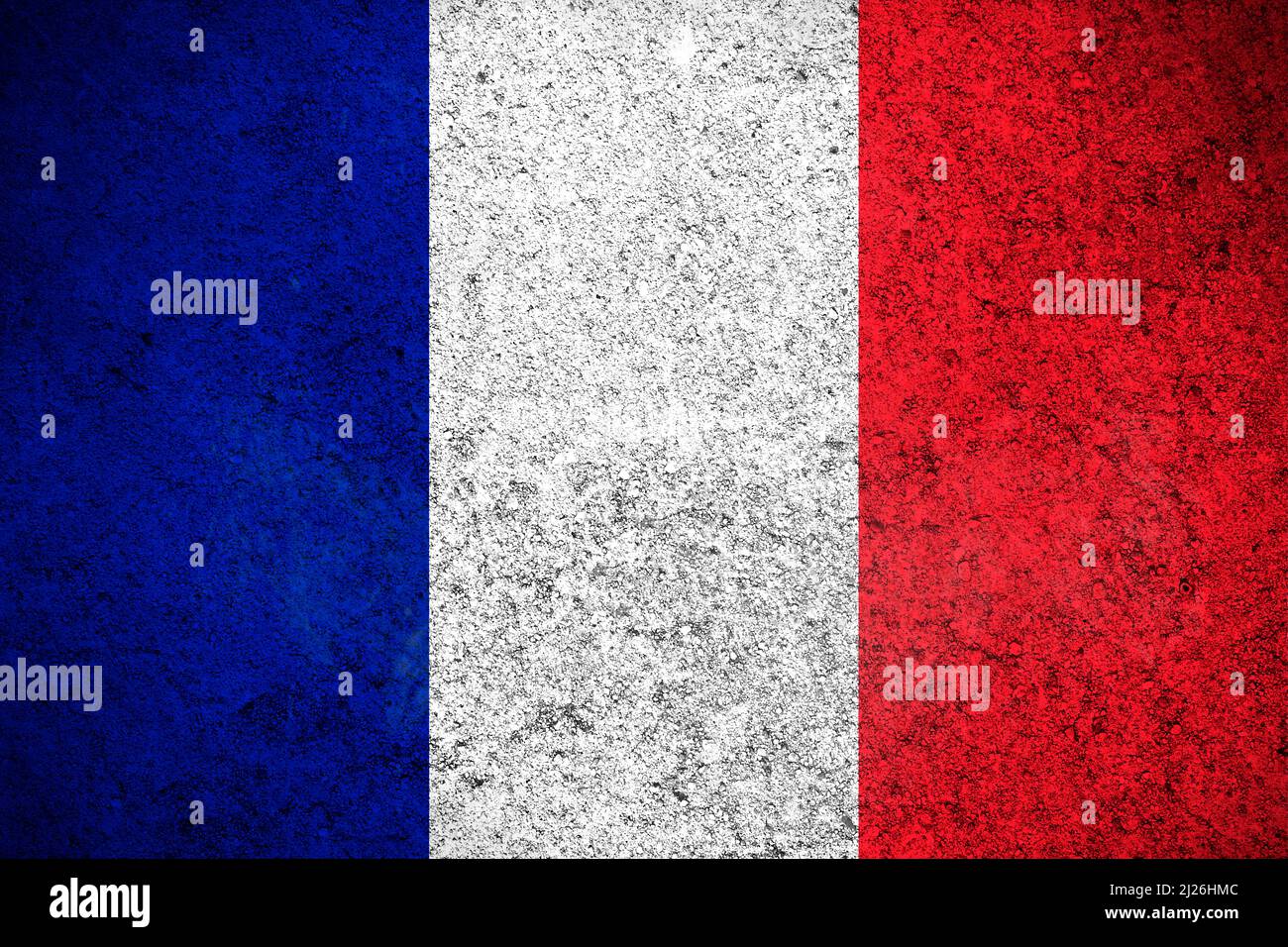 France flag, grunge texture background photo. National country flag ...