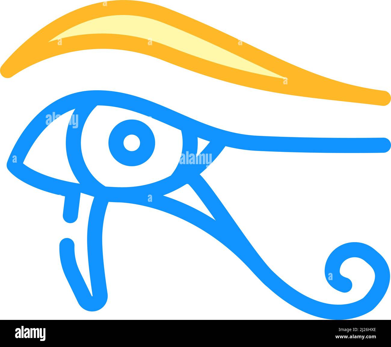 mythology of egypt color icon vector illustration Stock Vector Image ...