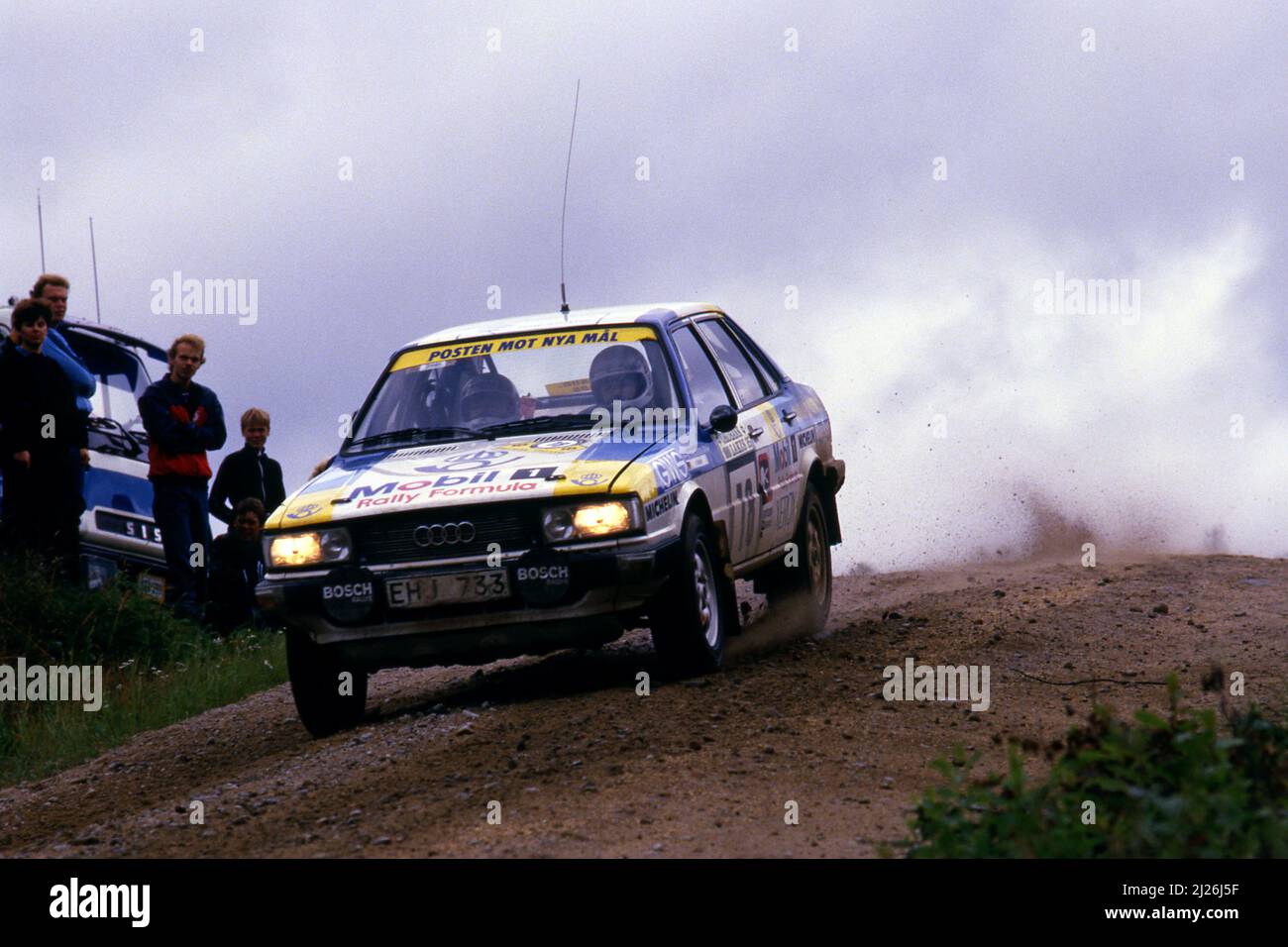 Mikael Ericsson (SWE) Reinhard Michel (GER) Audi 80 Quattro GrA Blue ...
