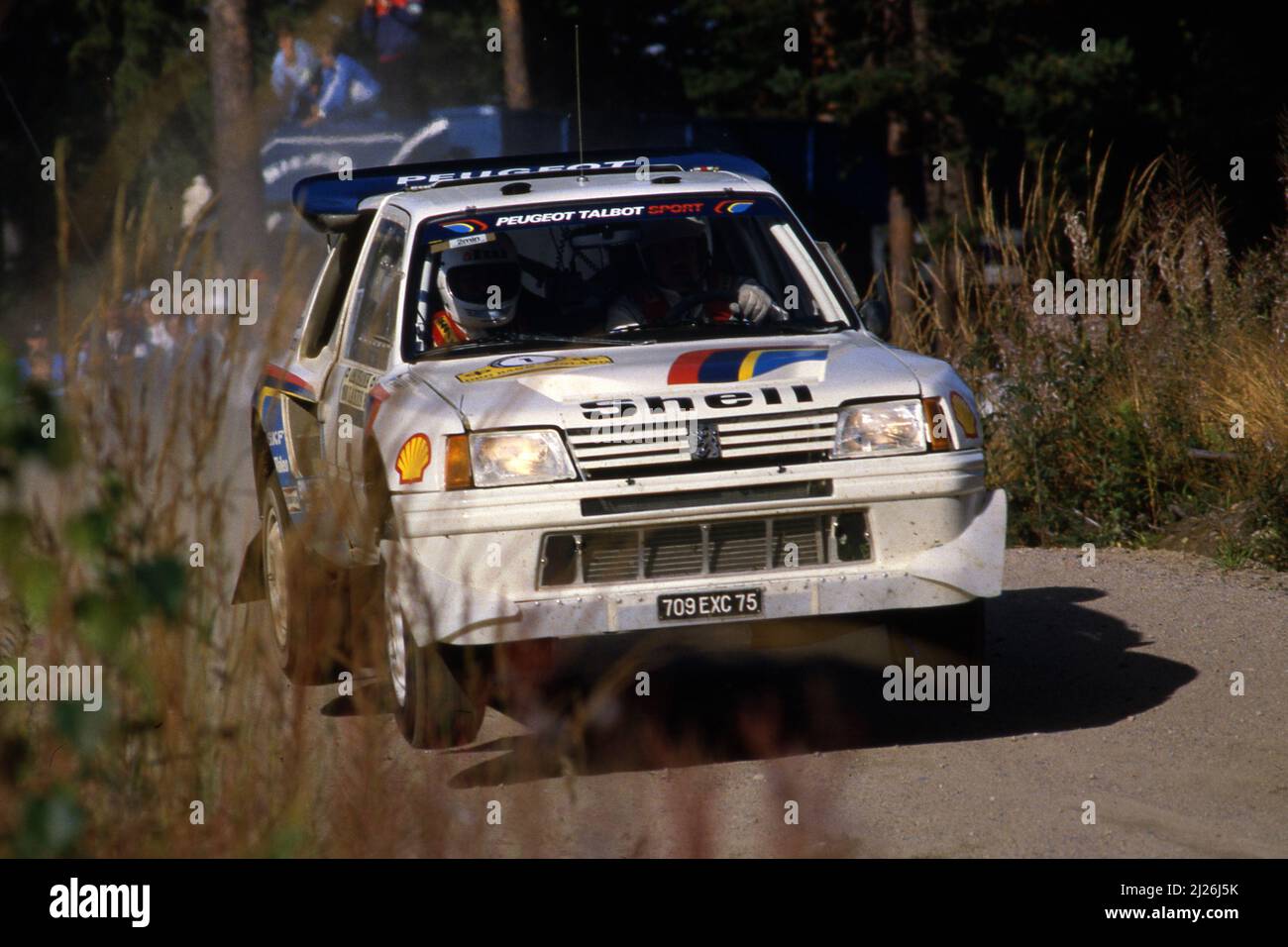 Kalle Grundel (SWE) Peter Diekmann (GER) Peugeot 205 Turbo 16 E2 GrB ...
