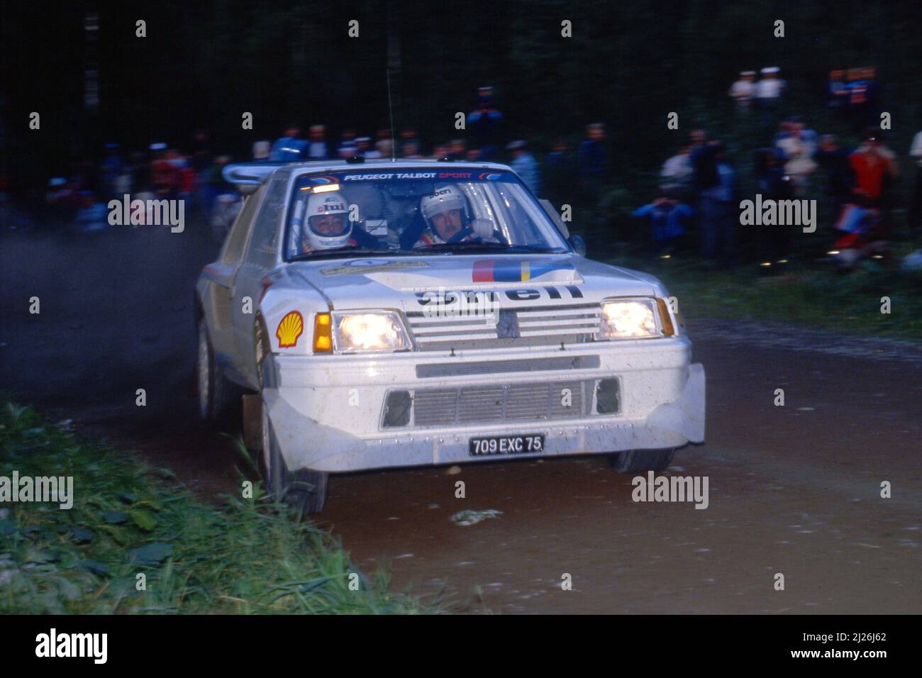 Kalle Grundel (SWE) Peter Diekmann (GER) Peugeot 205 Turbo 16 E2 GrB ...