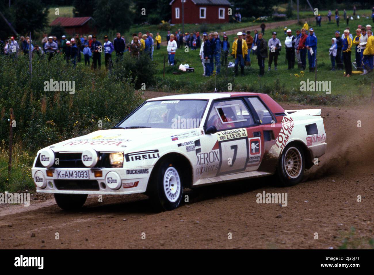 Juha Kankkunen (FIN) Fred Gallagher (GBR) Toyota Celica Twincam Turbo ...