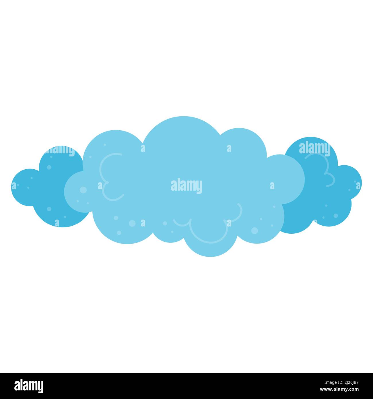 Blue clouds. Children nursery concept. Vector cartoon isolated ...