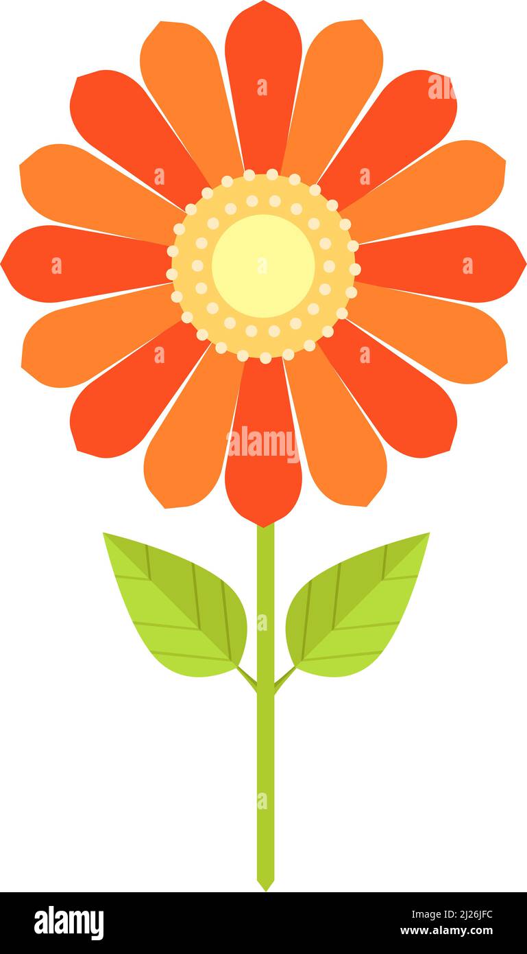 Meadow flower. Green nature sign. Pretty plant Stock Vector Image & Art ...