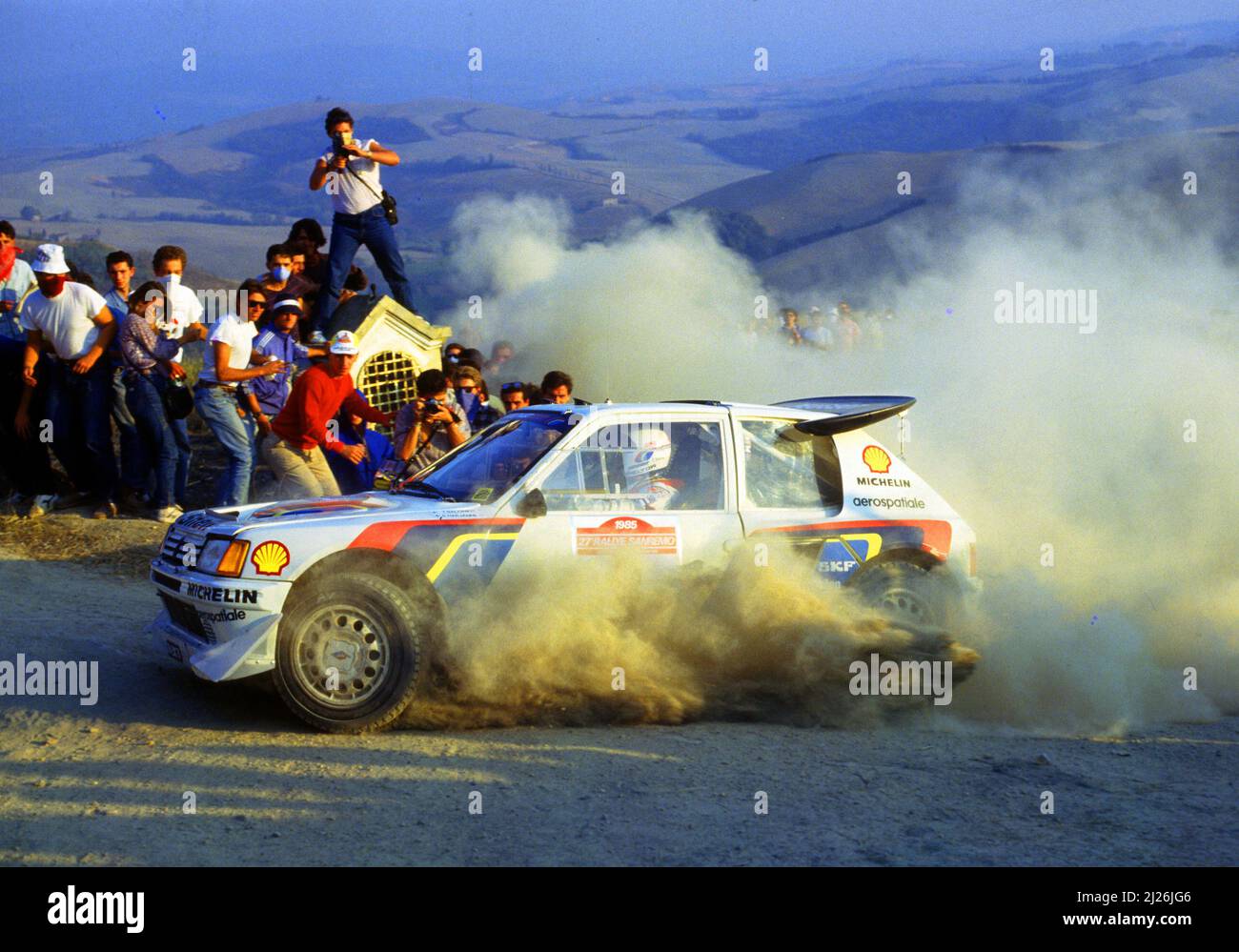 Timo Salonen (FIN) Seppo Harjanne (FIN) Peugeot 205 Turbo 12 E2 GrB ...