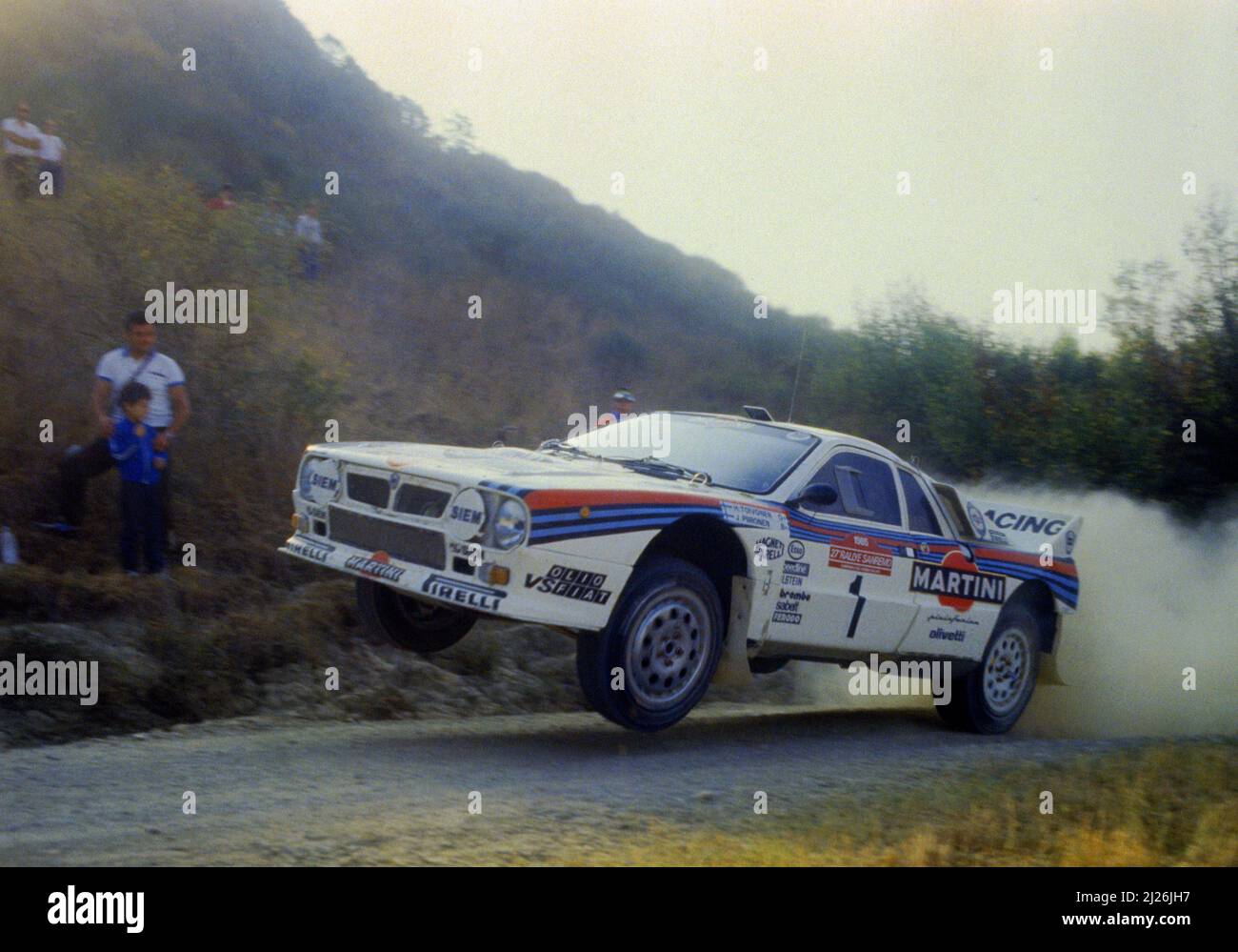 Henri Toivonen (FIN) Juha Piironen (FIN) Lancia Rally 037 GrB Martini ...