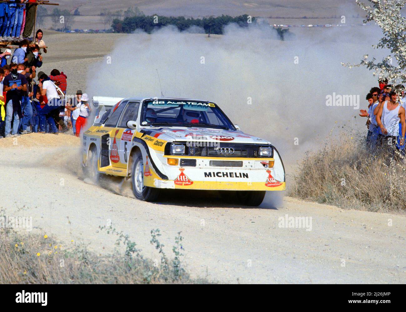 Walter Rohrl (GER) Christian Geistdorfer (GER) Audi Sport Quattro E2 ...