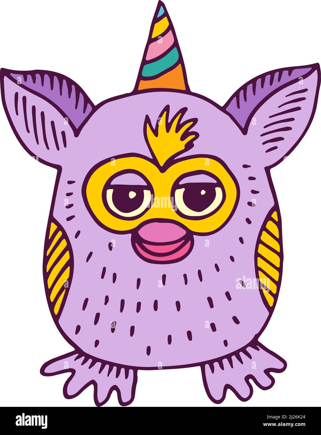 Fluffy owl toy Stock Vector Images - Alamy