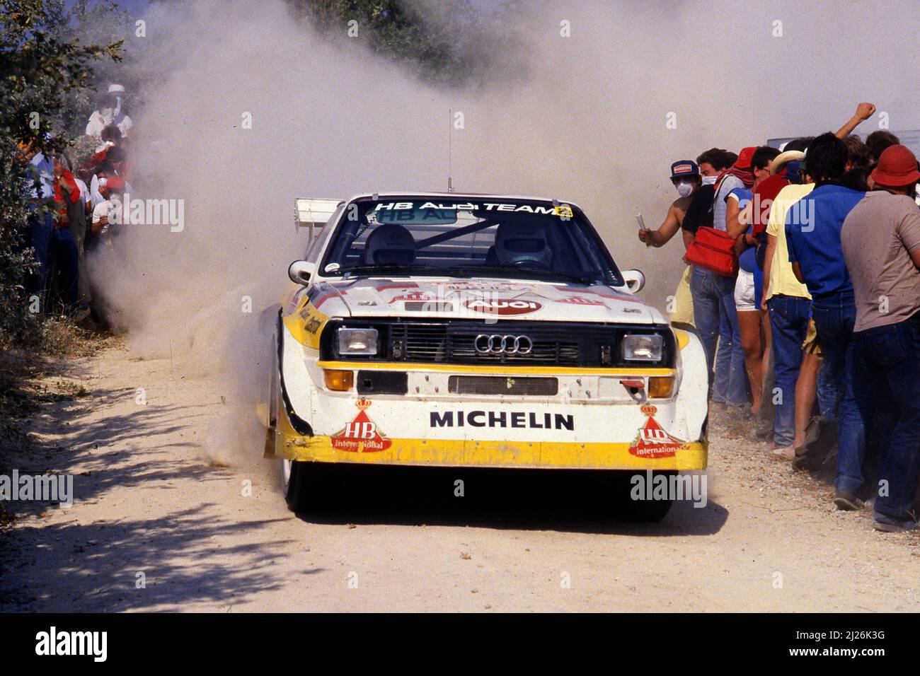 Walter Rohrl (GER) Christian Geistdorfer (GER) Audi Sport Quattro E2 ...