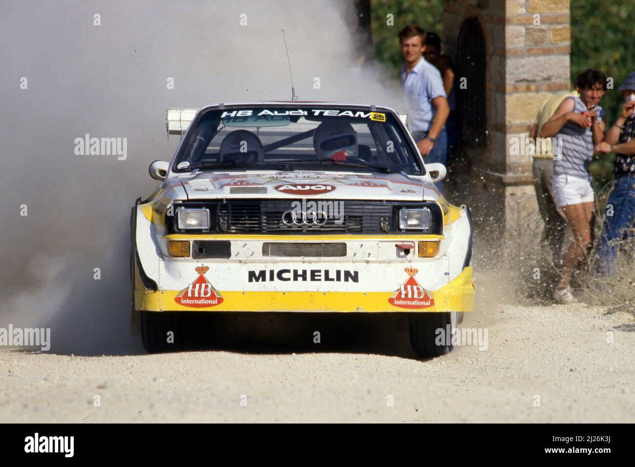 Walter Rohrl (GER) Christian Geistdorfer (GER) Audi Sport Quattro E2 ...