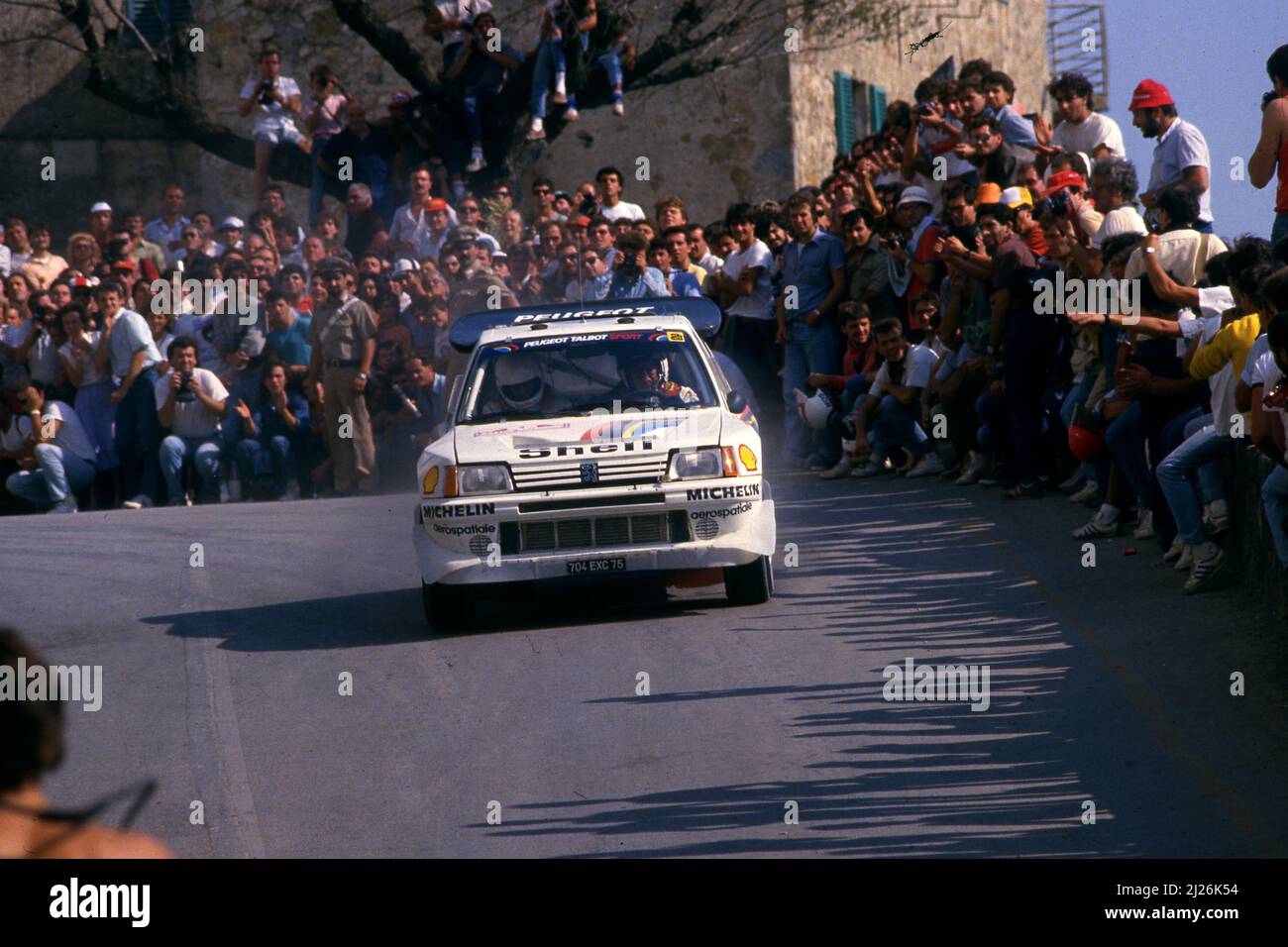 Timo Salonen (FIN) Seppo Harjanne (FIN) Peugeot 205 Turbo 16 E2 GrB ...